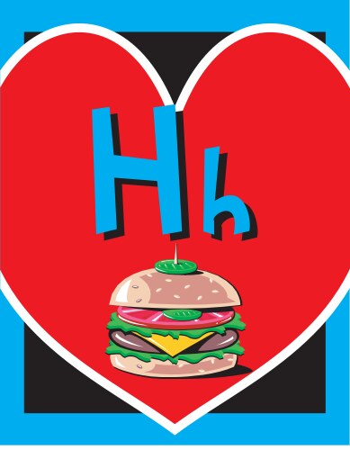 Letter H Flash Cards Vector Images (over 140)