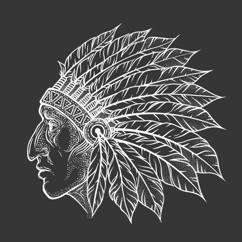 Indian Chief Head Vector Images (over 3,600)