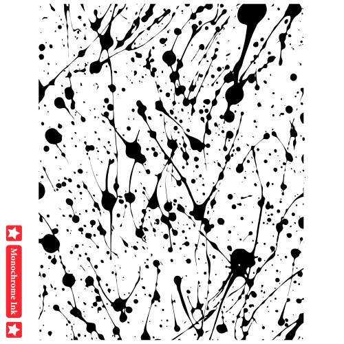 Abstract ink splash monochrome background Vector Image