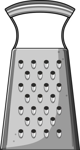 Grating grater cartoon Royalty Free Vector Image