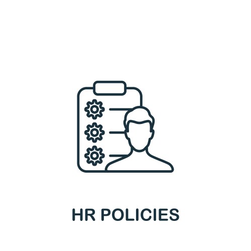 Workplace safety icon monochrome simple sign from Vector Image