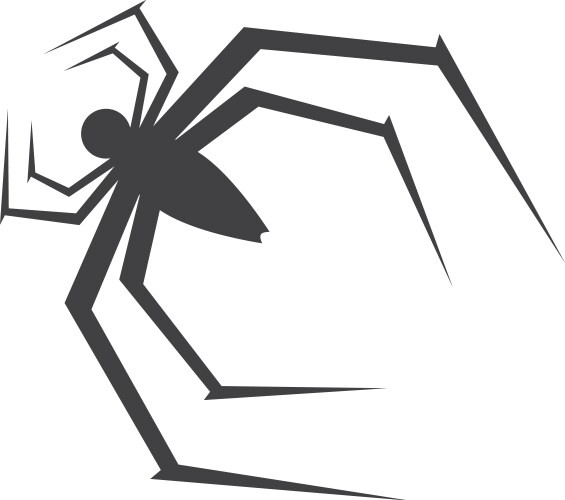 Spider symbol icon Royalty Free Vector Image - VectorStock