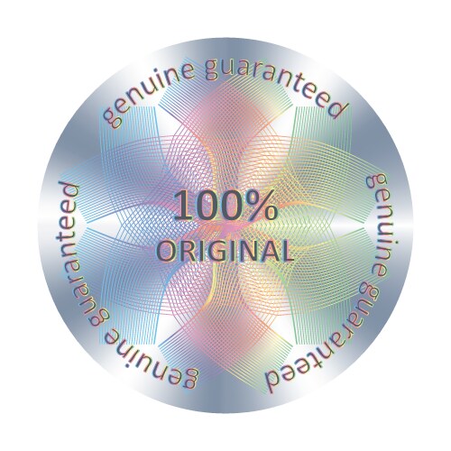 Original product holographic sticker holographic Vector Image