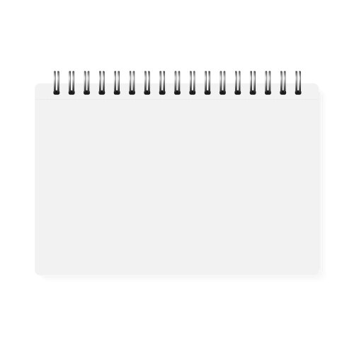 Sketch draw notebook cartoon Royalty Free Vector Image