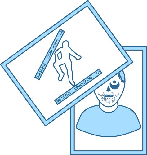 Photograph evidence icon Royalty Free Vector Image