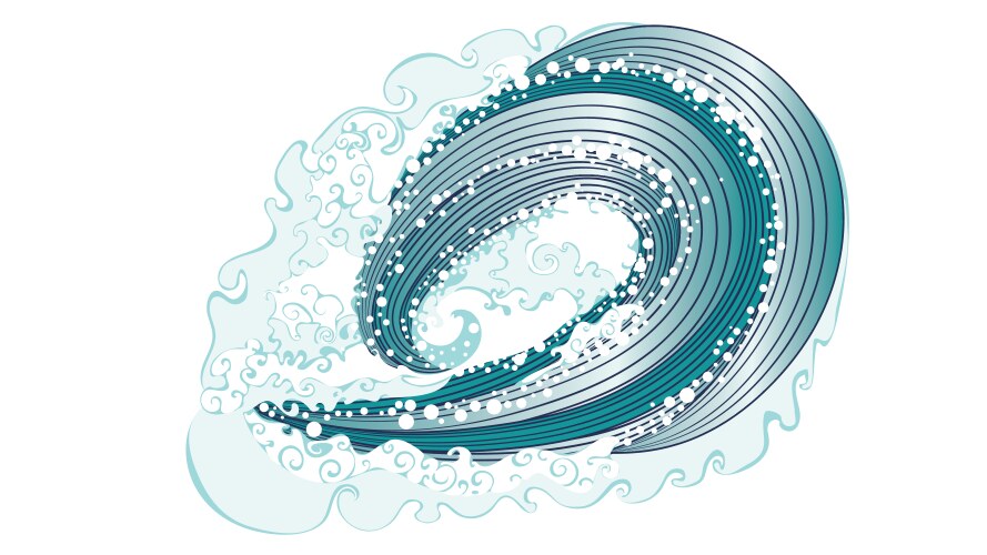 Sea waves Royalty Free Vector Image - VectorStock