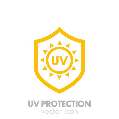 Uv protection icon Royalty Free Vector Image - VectorStock