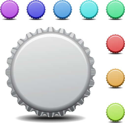 Bottle caps Royalty Free Vector Image - VectorStock