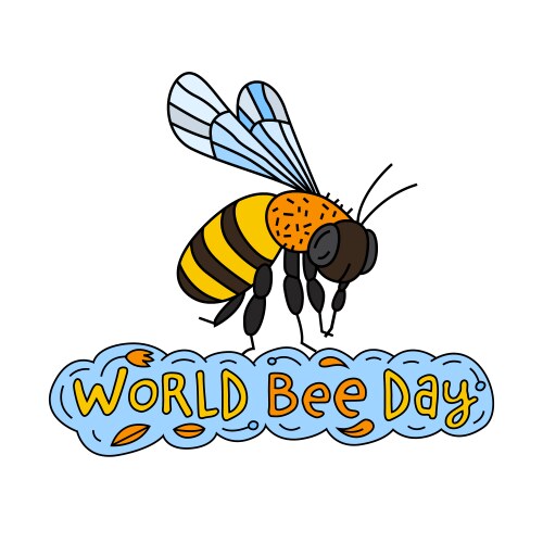 World bee day in may international event Vector Image