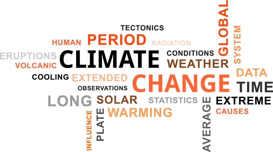 Climate change brochure template layout Royalty Free Vector