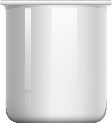 Glass beaker used in sciene lab Royalty Free Vector Image