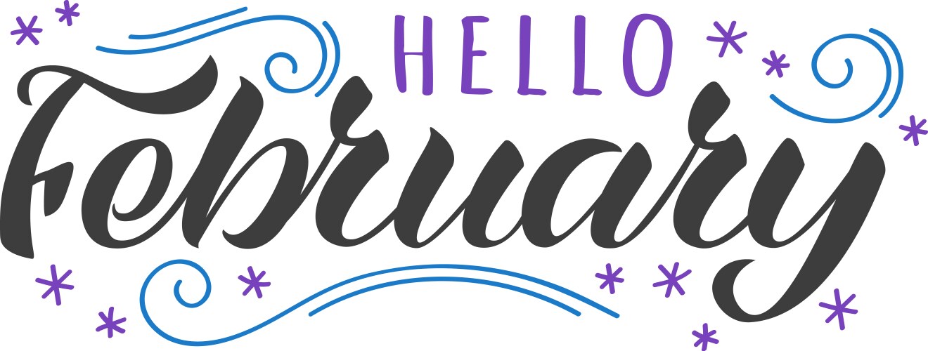 Hello February Vector Images (over 1,200)