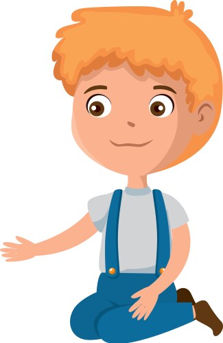 Little boy son character Royalty Free Vector Image