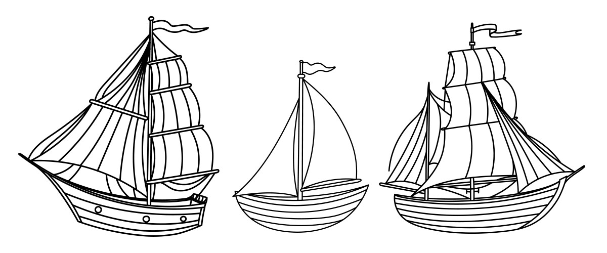 Sailboat Outline Vector Images (over 8,900)
