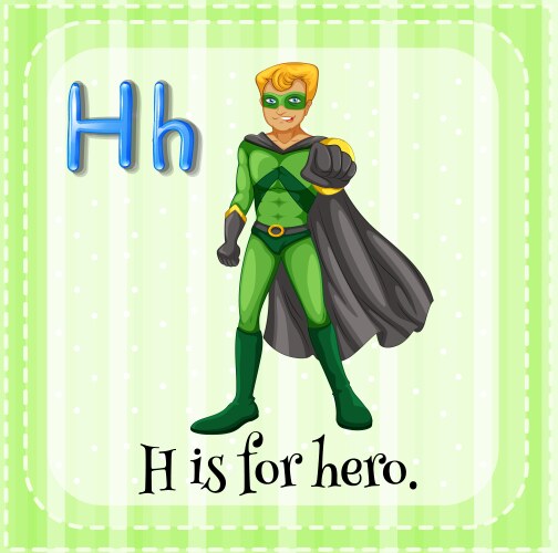 Letter h Royalty Free Vector Image - VectorStock