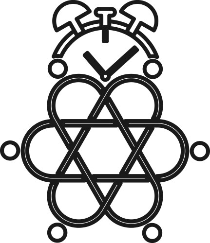 Time hand rotation commitment teamwork together Vector Image