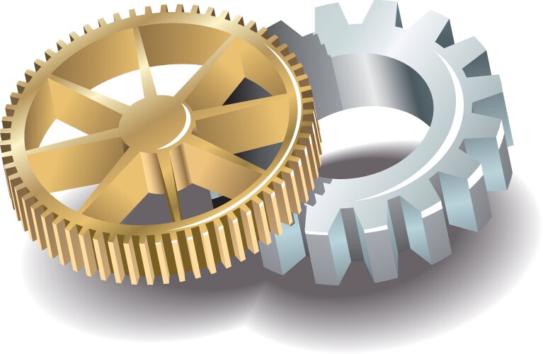Two Gears Vector Images (over 4,300)