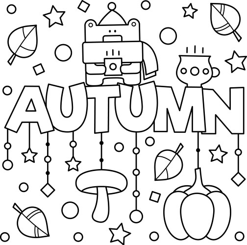 Black and white coloring page Royalty Free Vector Image