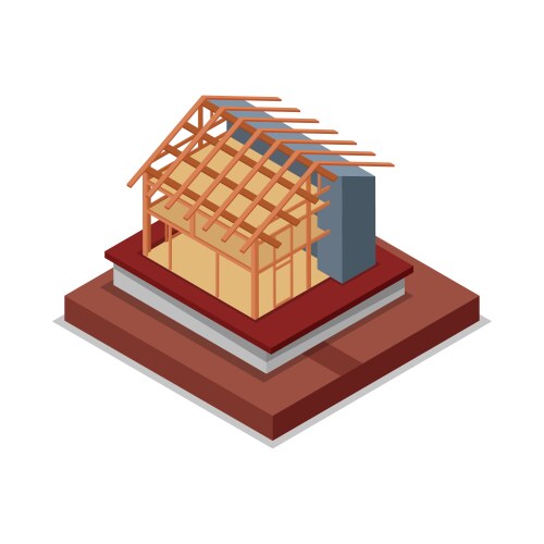 Construction roof tile cartoon Royalty Free Vector Image