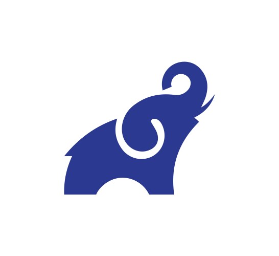 Elephant logo icon Royalty Free Vector Image - VectorStock