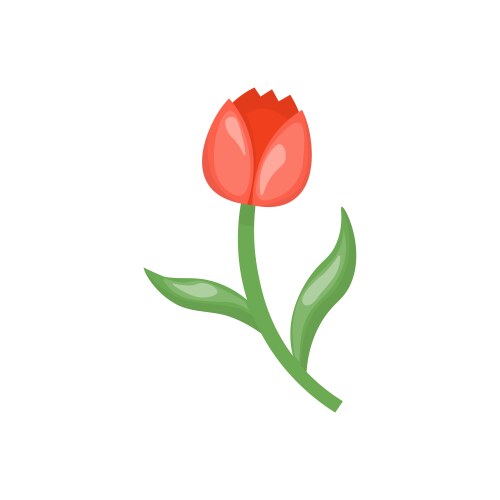 Single Tulip Vector Images (over 1,400)