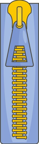 Short zip icon cartoon style Royalty Free Vector Image