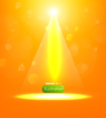 Spotlight on circle with space for your text Vector Image