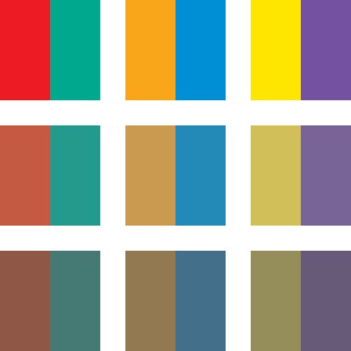 Red orange yellow and brown colors shades Vector Image