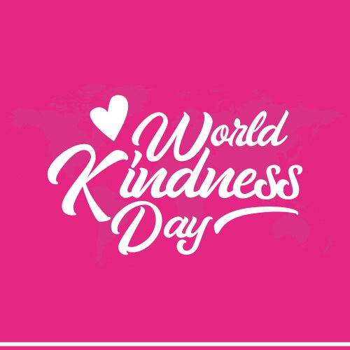 World kindness day 13th november graphic Vector Image