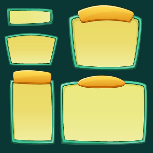 Set of cartoon picture frames Royalty Free Vector Image