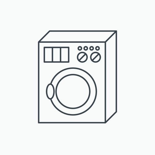 Set of washing symbols Royalty Free Vector Image
