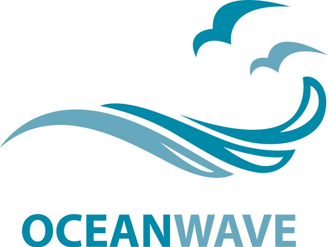 Wave logo Royalty Free Vector Image - VectorStock