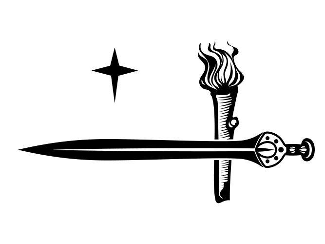 Ancient celtic sword Royalty Free Vector Image