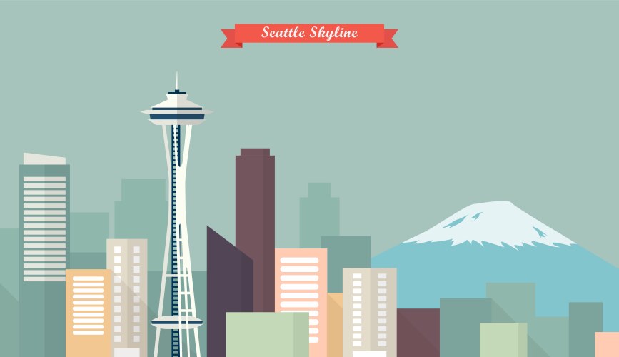 Seattle Skyline Vector Images (over 550)