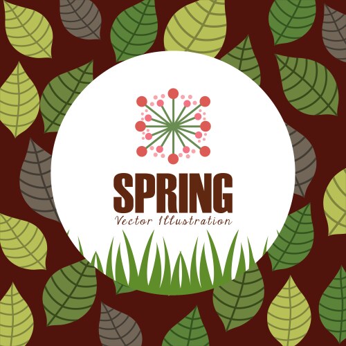 Spring season design Royalty Free Vector Image