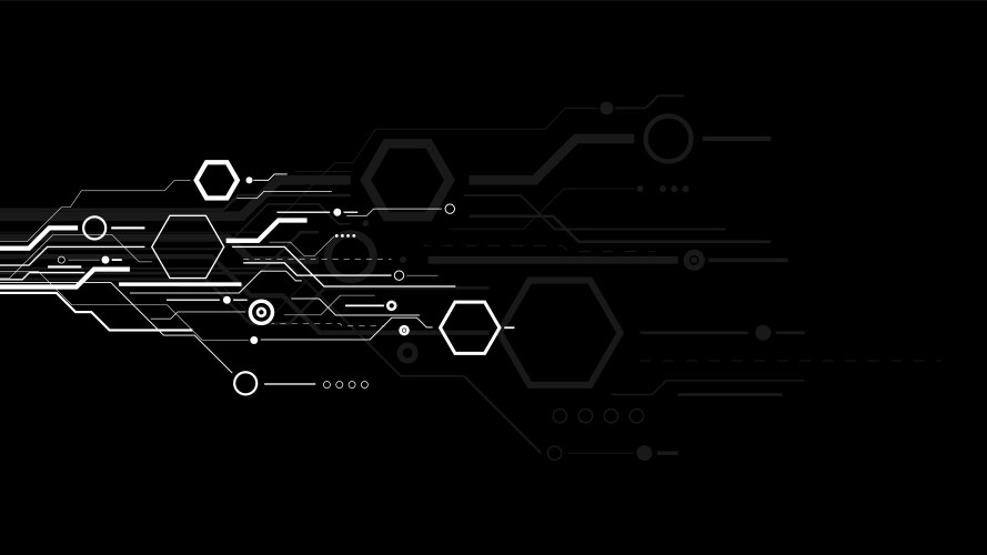 Black science background Royalty Free Vector Image