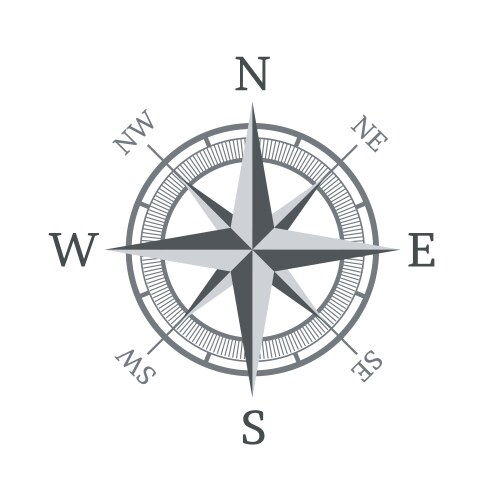 Compass symbol Royalty Free Vector Image - VectorStock