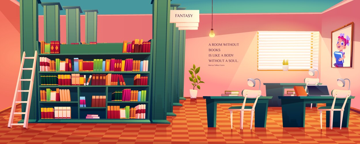 Empty bar interior cartoon Royalty Free Vector Image