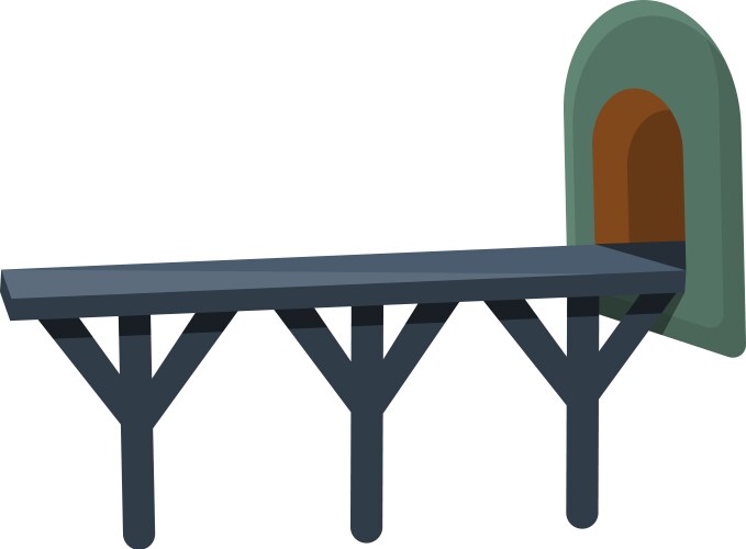 Brick tunnel icon cartoon style Royalty Free Vector Image