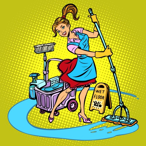Cleaning Cartoon Vector Images (over 130,000)