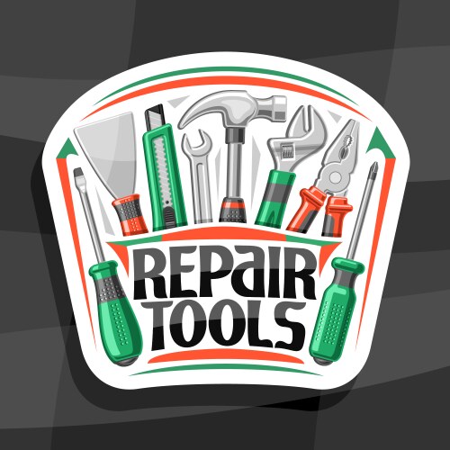 Logo for hardware tools Royalty Free Vector Image