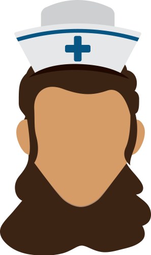 Nurse avatar profile Royalty Free Vector Image