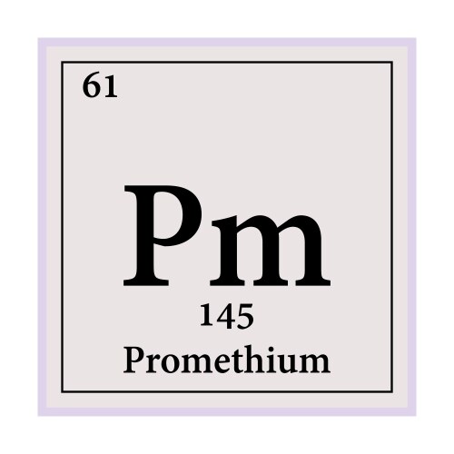 Periodic Table Promethium Vector Images (55)