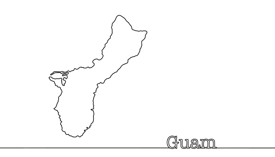 Guam Map Territory Vector Images (65)