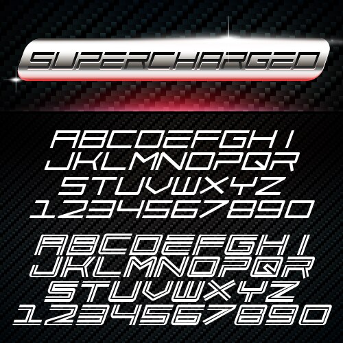 Racing fonts Vector Images & Graphics for Commercial Use | VectorStock