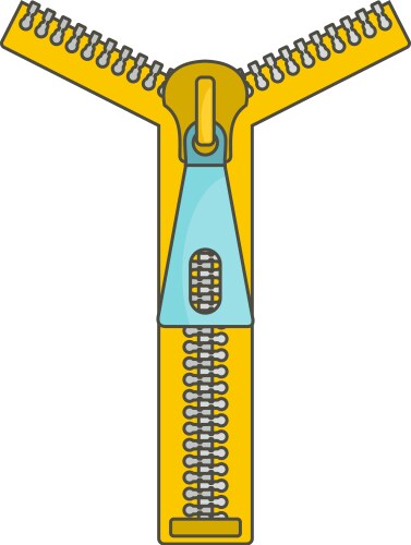 Short zip icon cartoon style Royalty Free Vector Image