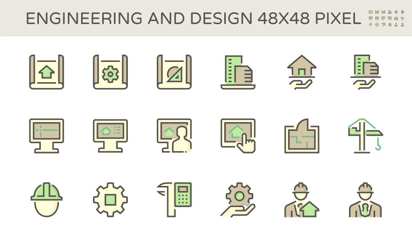 Engineering architecture design icon Royalty Free Vector