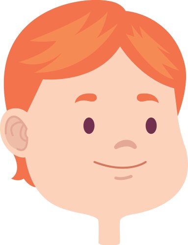 Cute young boy smiling face cartoons Royalty Free Vector