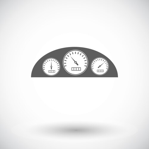 Car gauge icon cartoon style Royalty Free Vector Image