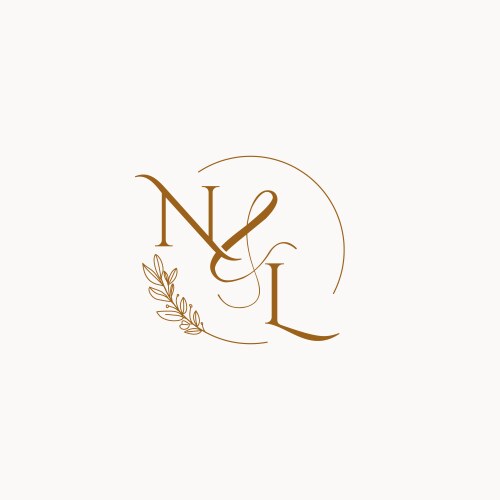 Nn initial wedding monogram logo Royalty Free Vector Image Nn initial wedding monogram logo Royalty Free Vector Image